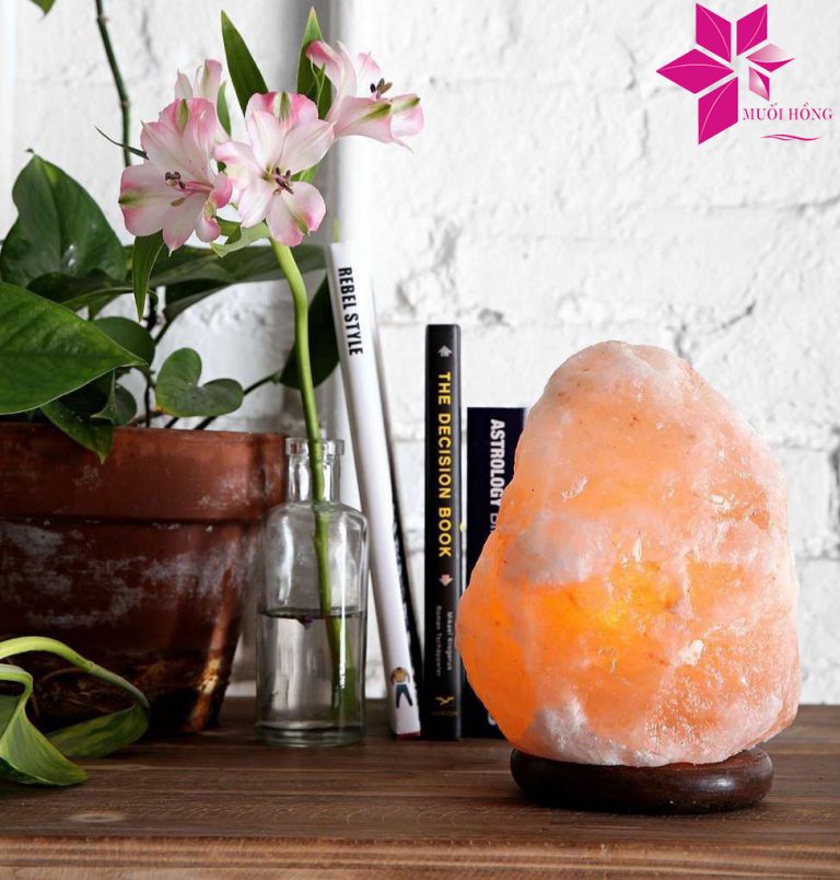 Hút ẩm, thanh lọc không khí trong mùa mưa nhờ đèn đá muối hồng